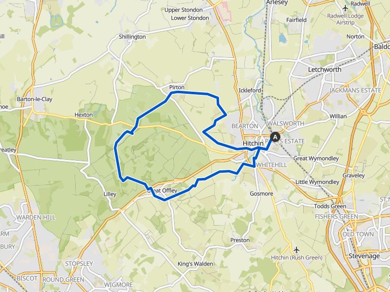 Oughtonhead Common & Pegsdon Hills loop from Hitchin - Chiltern Hills ...
